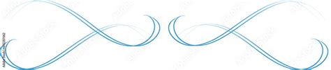 Poster Digital Png Illustration Of Blue Curvilinear Lines On Transparent Background Wall Art