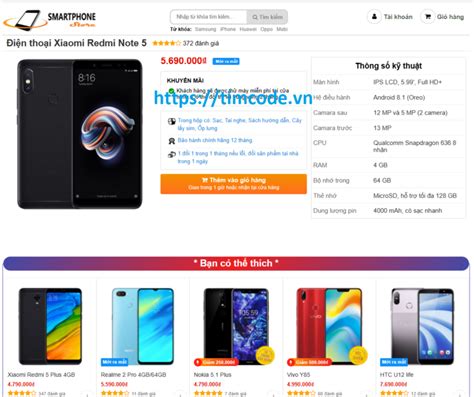 Code Website Bán Hàng điện Thoại Bằng Html Css Tải Miễn Phí
