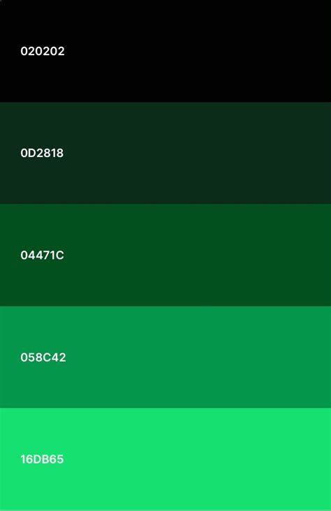 Light Green Color Palette Light Green Color Code Green Color Pallete