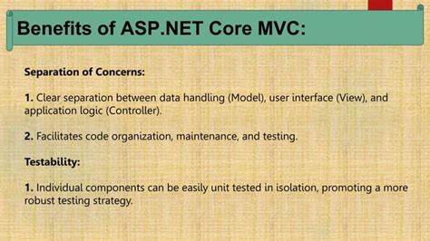 Introduction To Aspnet Core Mvc And The Mvc Patternpptx Web