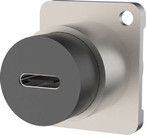 D Shape Usb Type C Female Socket Chassis Panel Mount Connector Roxtone