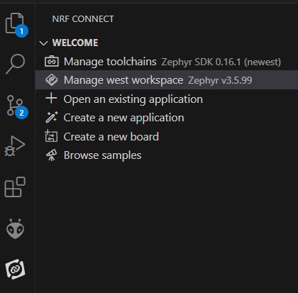 Can Not See Manage SDK During NRF Connect DK Installation Over VS Nordic Q A Nordic DevZone
