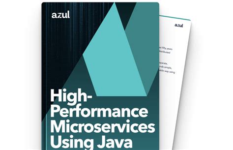 High Performance Microservices Using Java Azul Better Java Performance Superior Java Support