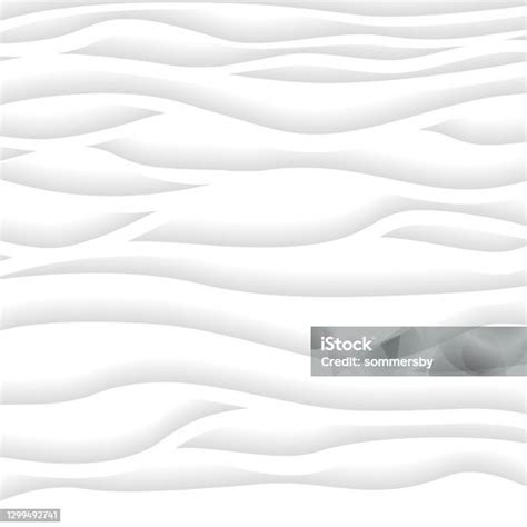 흰색 텍스처 물결 모양의 배경 내부 벽 장식 3d 벡 추상적인에 대한 스톡 벡터 아트 및 기타 이미지 추상적인 타일 파도 Istock