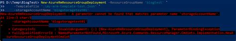 How To Troubleshoot New Azurermresourcegroupdeployment ‘parameter Cannot Be Found Errors 121