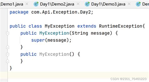 Java异常处理：自定义异常与throwthrows详解 Csdn博客