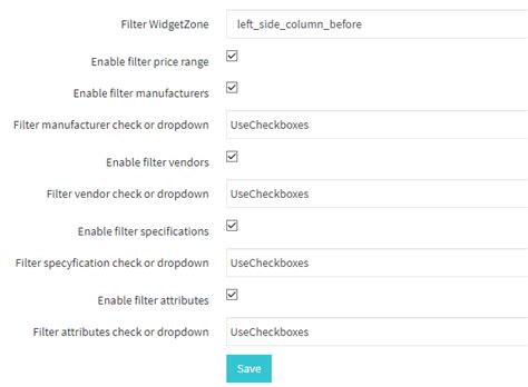 Grandnode Documentation Ajax Filters
