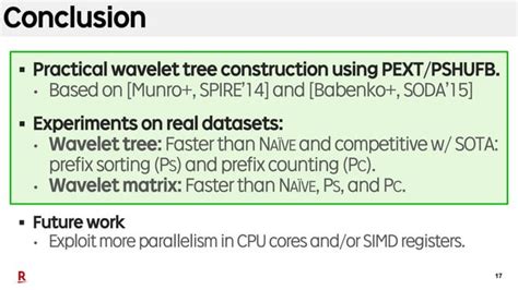Fast Wavelet Tree Construction In Practice Ppt