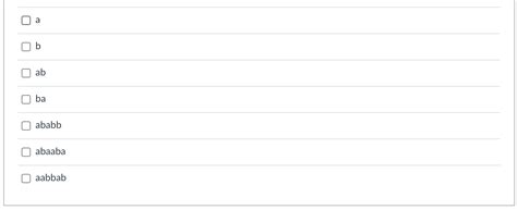 solved which of the following strings are accepted by the