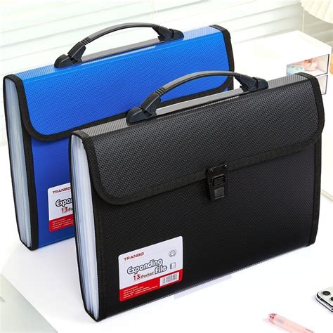 A4 File Case Waterproof 13 Pockets Expanding File Folder Document Storage With Handle Shopee
