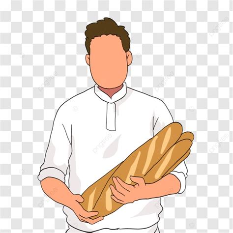 남성 제빵사 빵 굽는 사람 케이크 만화 Png 일러스트 및 Psd 이미지 무료 다운로드 Pngtree