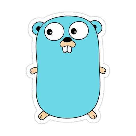 Golang Gopher Sticker For Sale By Zoerab Black Stickers Gopher Stickers