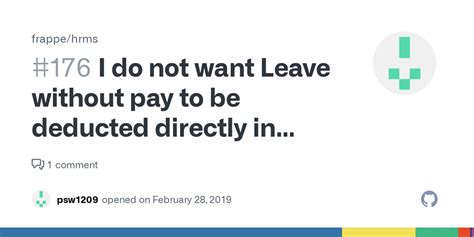 I Do Not Want Leave Without Pay To Be Deducted Directly In Salary Base