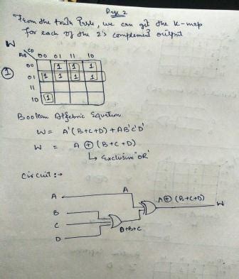 Solved Design Bit Combinational Circuit S Complementer The Output Course Hero
