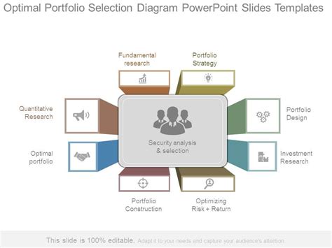 Optimal Portfolio Selection Diagram Powerpoint Slides Templates