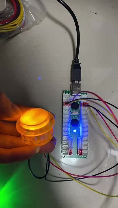 Players USB Zero Delay Encoder To Joysticks Pc Arcade Raspberry Pi With LED Light Cord Button