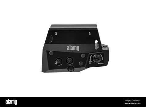 Modern Optical Collimator Sight Aiming Device For Shooting At Short Distances Isolate On A