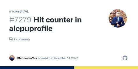 Hit Counter In Alcpuprofile · Issue 7279 · Microsoftal · Github