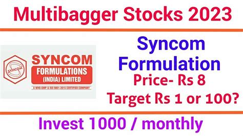 syncom formulation share latest analysis syncon foumulation share