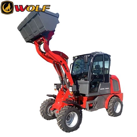 Wolf 800kg Hoflader Radlader Mini Wheel Loader For Yard Farm Garden