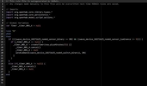 Noob Question Rule Creation And Execution In Openhab 2 Runtime