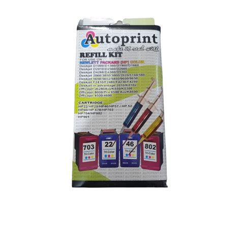 Jual Tinta Refill Auto Print HP Color Shopee Indonesia