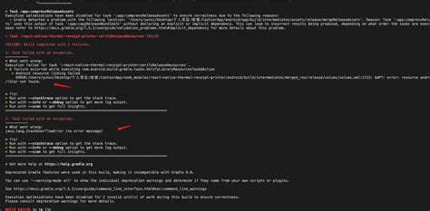 Android Packaging Error Issue AllInOneYT React Native Thermal Printer GitHub