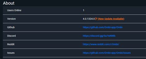 new update feature · issue 4140 · ombi app ombi · github