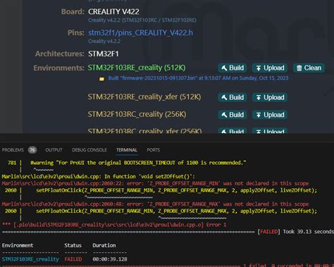 Compiling Marlin Bugfix 2 1 X For Ender 3 V2 Ui Problem R Marlinfirmware