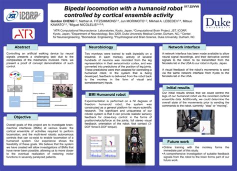 Pdf Bipedal Locomotion With A Humanoid Robot Controlled By Cortical Ensemble Activity
