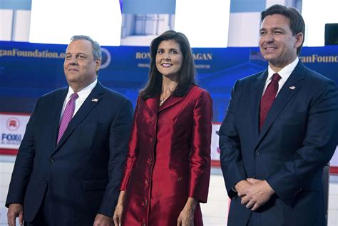 Ron Desantis And Chris Christie Call Out Trump For Adding To Federal Debt