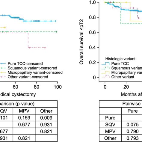 Recurrence Free Survival And Overall Survival Comparison Of Histologic