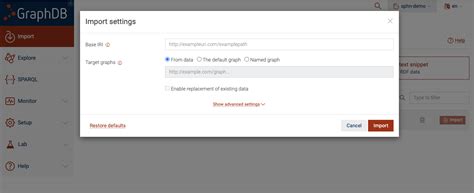 Loading Data Into GraphDB SPHN Semantic Framework 1 0 Documentation