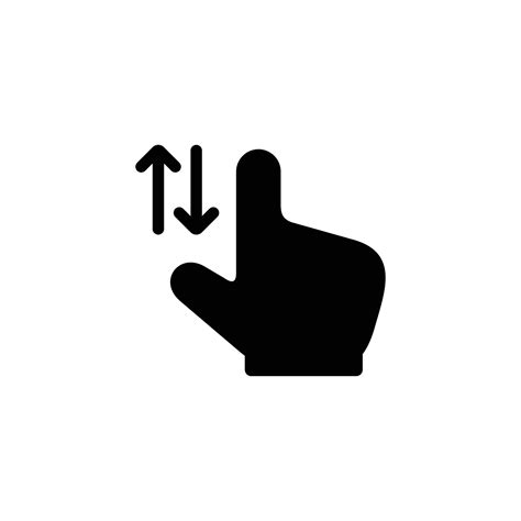 Scroll Up And Down Simple Flat Icon Vector Illustration 17800503 Vector Art At Vecteezy