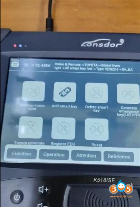 Program Toyota A BA All Smart Keys Lost With Lonsdor K OBDII Com Official Blog