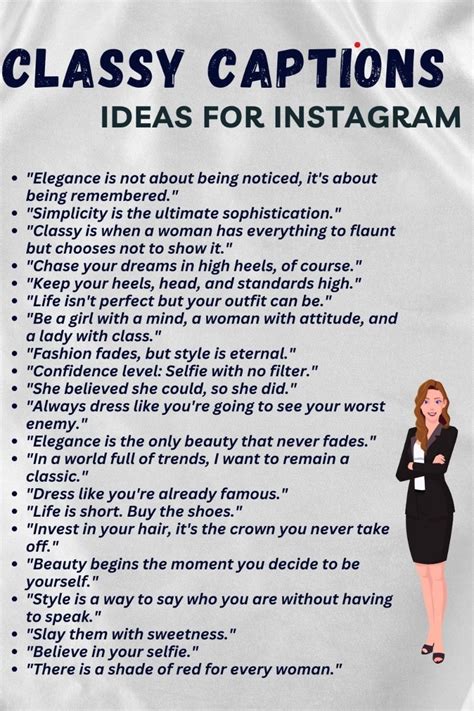 Classy Captions For Instagram