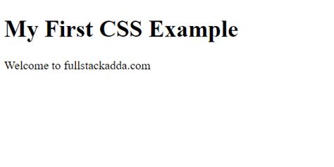What Is Css Fullstackadda What Is Css Fullstackadda