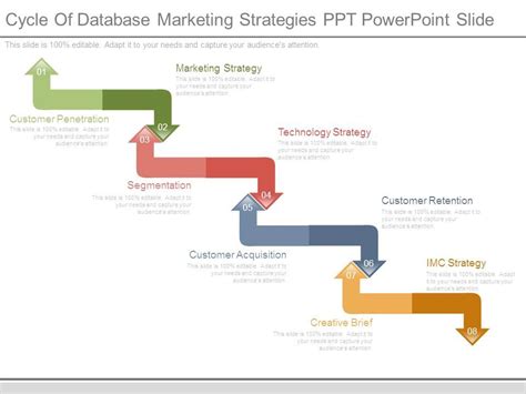 Cycle Of Database Marketing Strategies Ppt Powerpoint Slide
