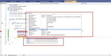 Get Sms Logs From Twillio In Aspnet Mvc
