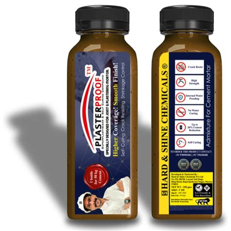 200gm Plasterproof Integral Waterproofing Compound For Construction At Rs 85 Bottle In Satna