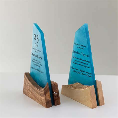 Apex Custom Plaque With Epoxy Resin Principal T Wooden