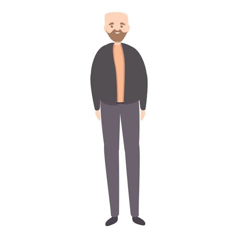 Icono De Hombre Calvo Estilo De Dibujos Animados 14370484 Vector En