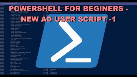 Powershell Scripting For Beginners Loops Ad User Create Youtube