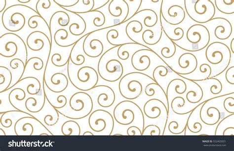 Seamless Abstract Linear Pattern Thin Curl Stock Vector Royalty Free 552403501 Shutterstock