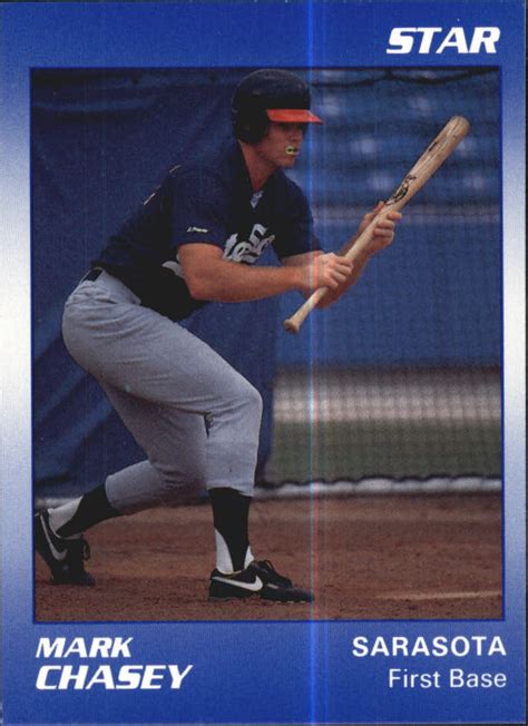1990 Sarasota White Sox Star 4 Mark Chasey Nm Mt Burbank