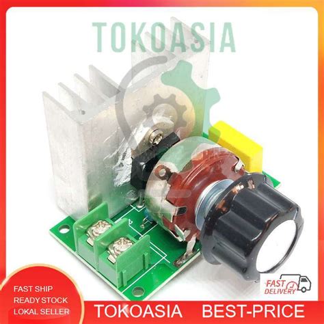 Jual 4000w Thyristor Electronic Voltage Regulator High Power Speed Temperature Dimming