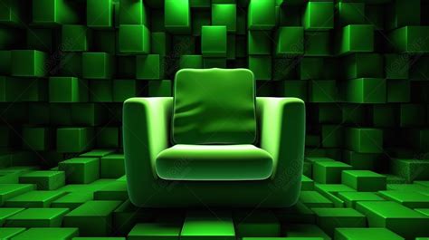 추상 의자 디자인 녹색 방 배경으로 3d 렌더링 설계 배경 의자 디자인 배경 렌더링 배경 이미지 Hd 설계 의자