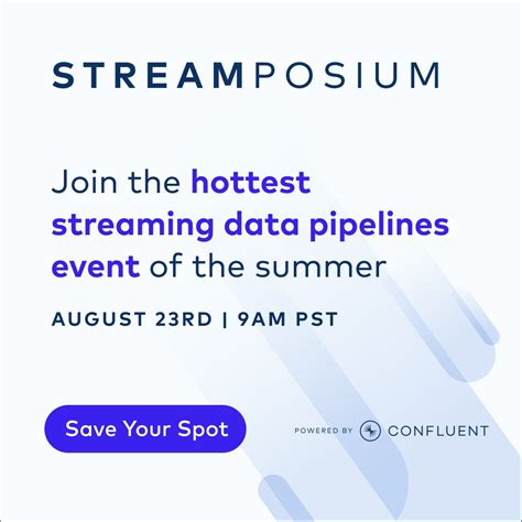 confluent on linkedin streamposium virtual event for streaming pipelines data products and data…