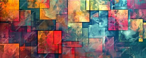 Premium Photo Abstract Color Blocks And Lines In Warm Tones