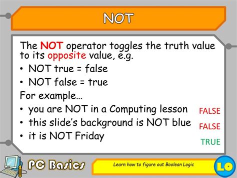 PPT Boolean Logic And Operators PowerPoint Presentation Free Download ID